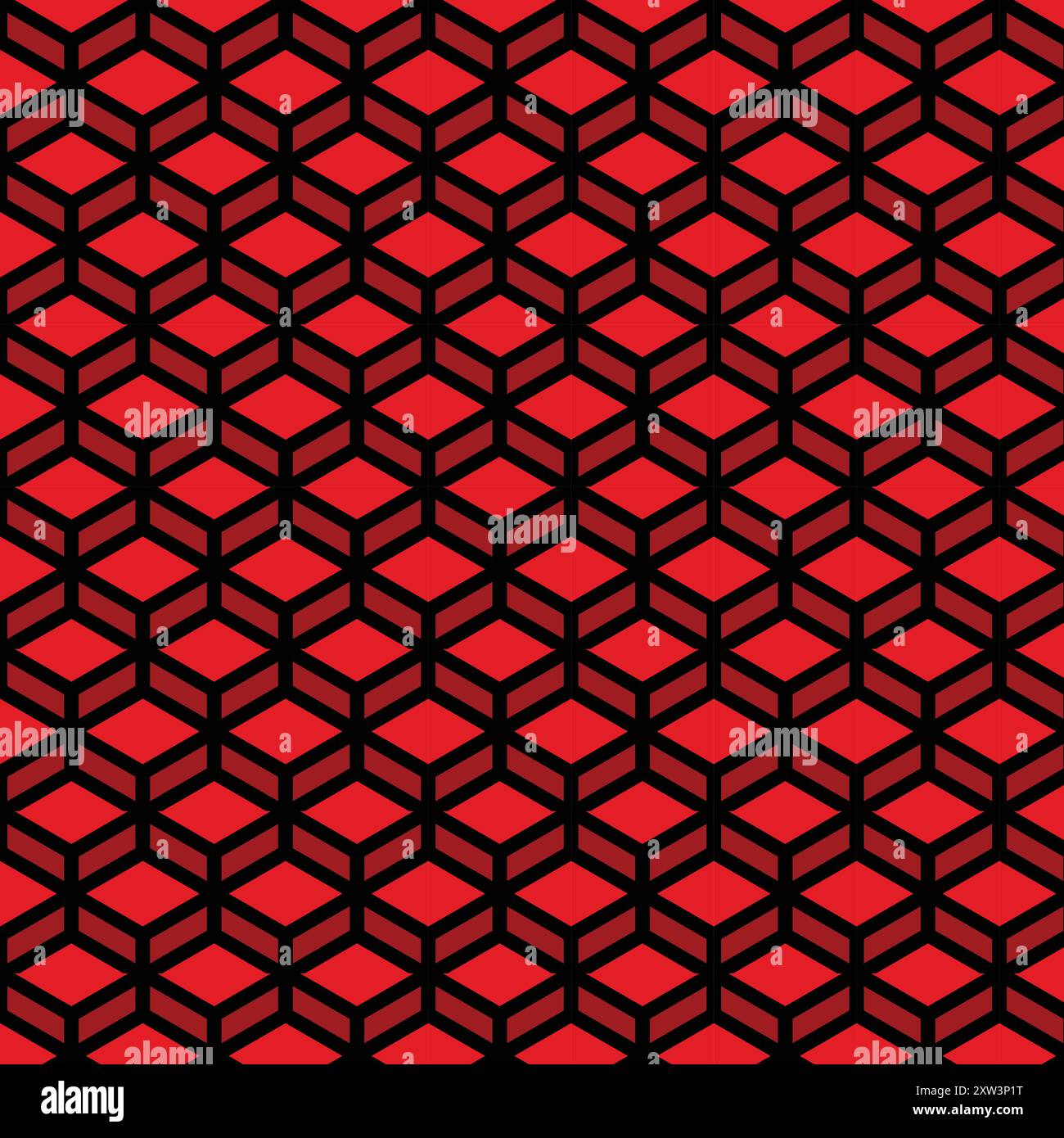 Red hexagon pattern hi-res stock photography and images - Alamy