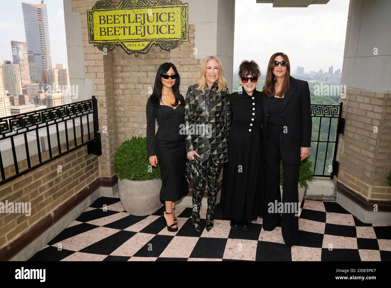 Jenna Ortega, from left, Catherine O'Hara, Winona Ryder and Monica ...