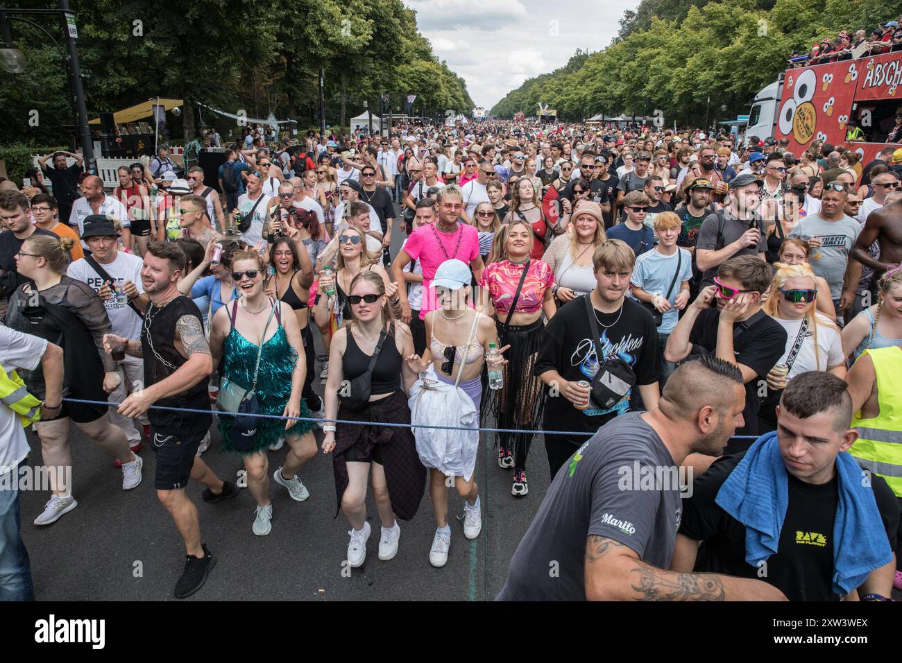 August 17, 2024, Berlin, Germany: The streets of Berlin's Tiergarten ...