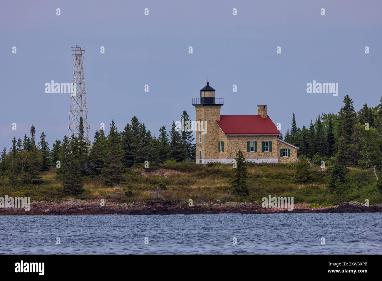 Copper Harbor Lighthouse Along Lake Superior Stock Photo - Alamy