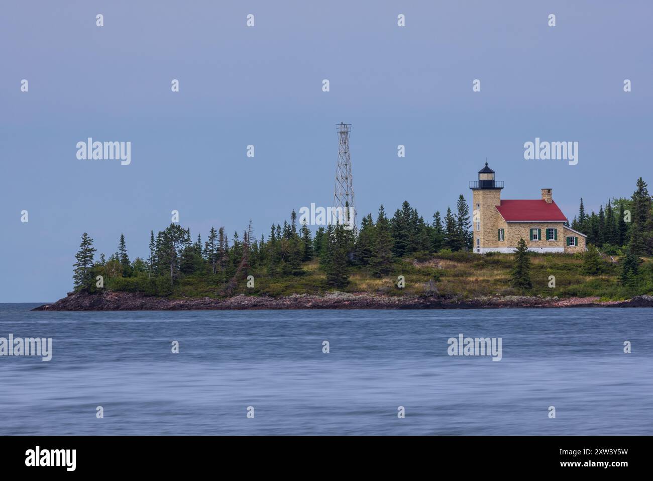 Copper Harbor Lighthouse Along Lake Superior Stock Photo - Alamy