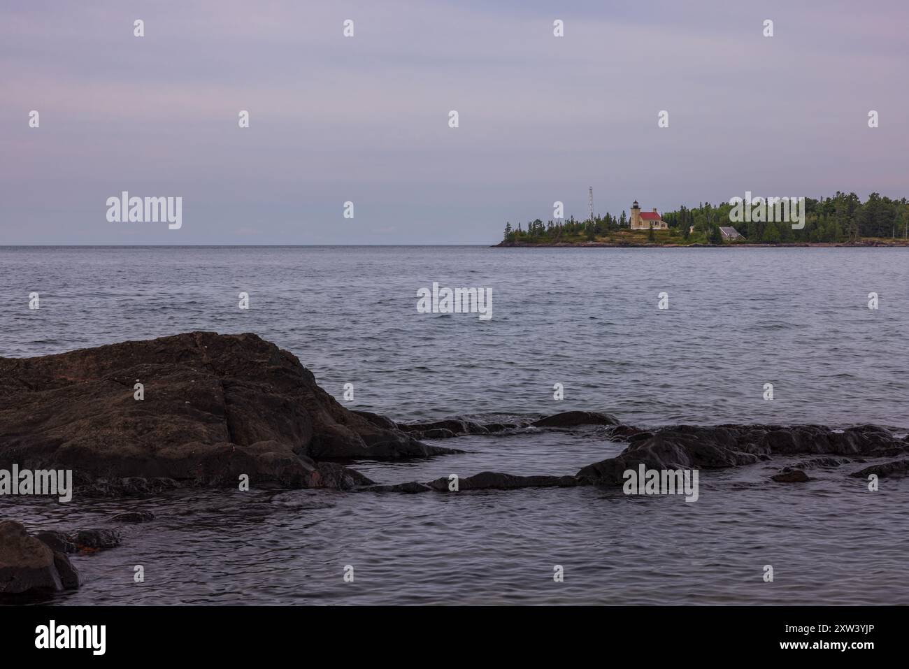 Copper Harbor Lighthouse Along Lake Superior Stock Photo - Alamy
