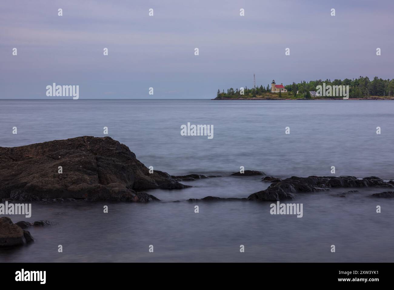 Copper Harbor Lighthouse Along Lake Superior Stock Photo - Alamy