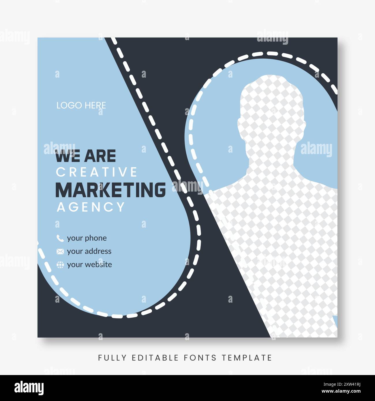 Social layout Stock Vector Images - Alamy