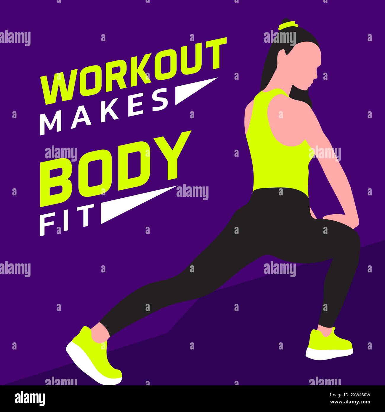 Fitness Workout Social Media Post Stock Vector Image & Art - Alamy