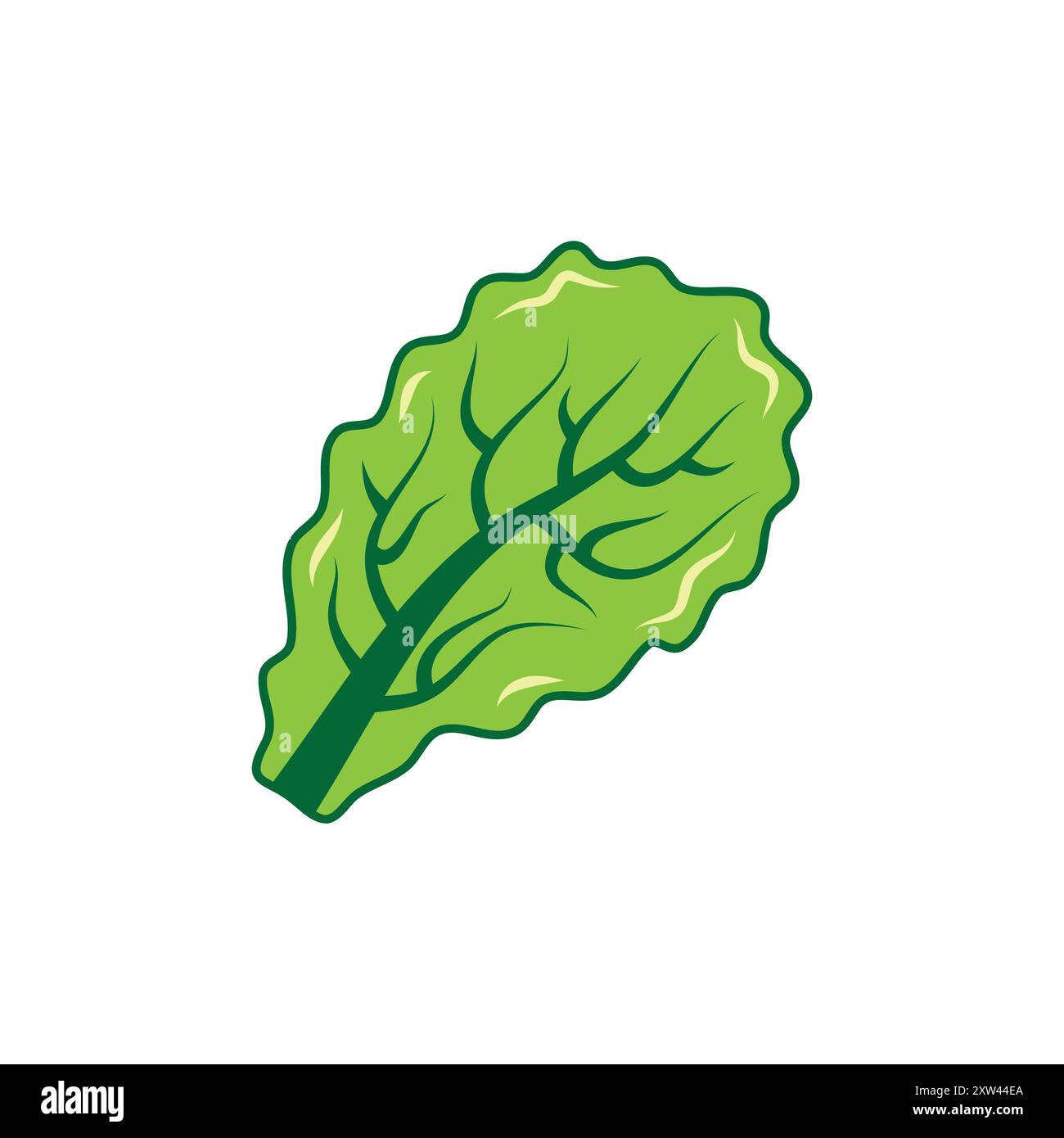 Lettuce Leaf vector symbol Stock Vector Image & Art - Alamy