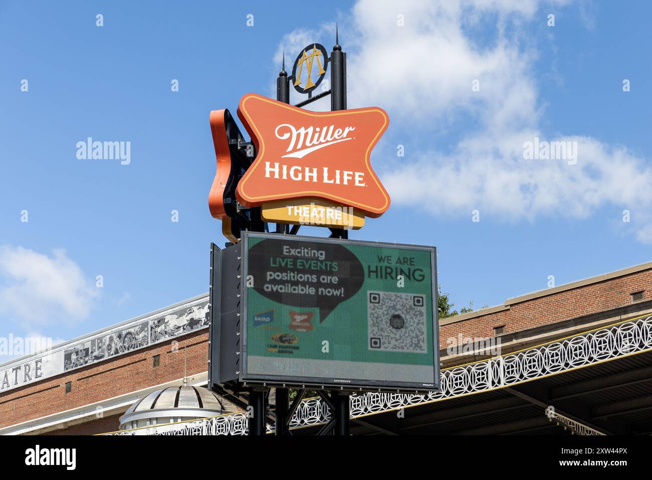 Miller High Life Theatre, previously known as the Milwaukee Theatre, is ...