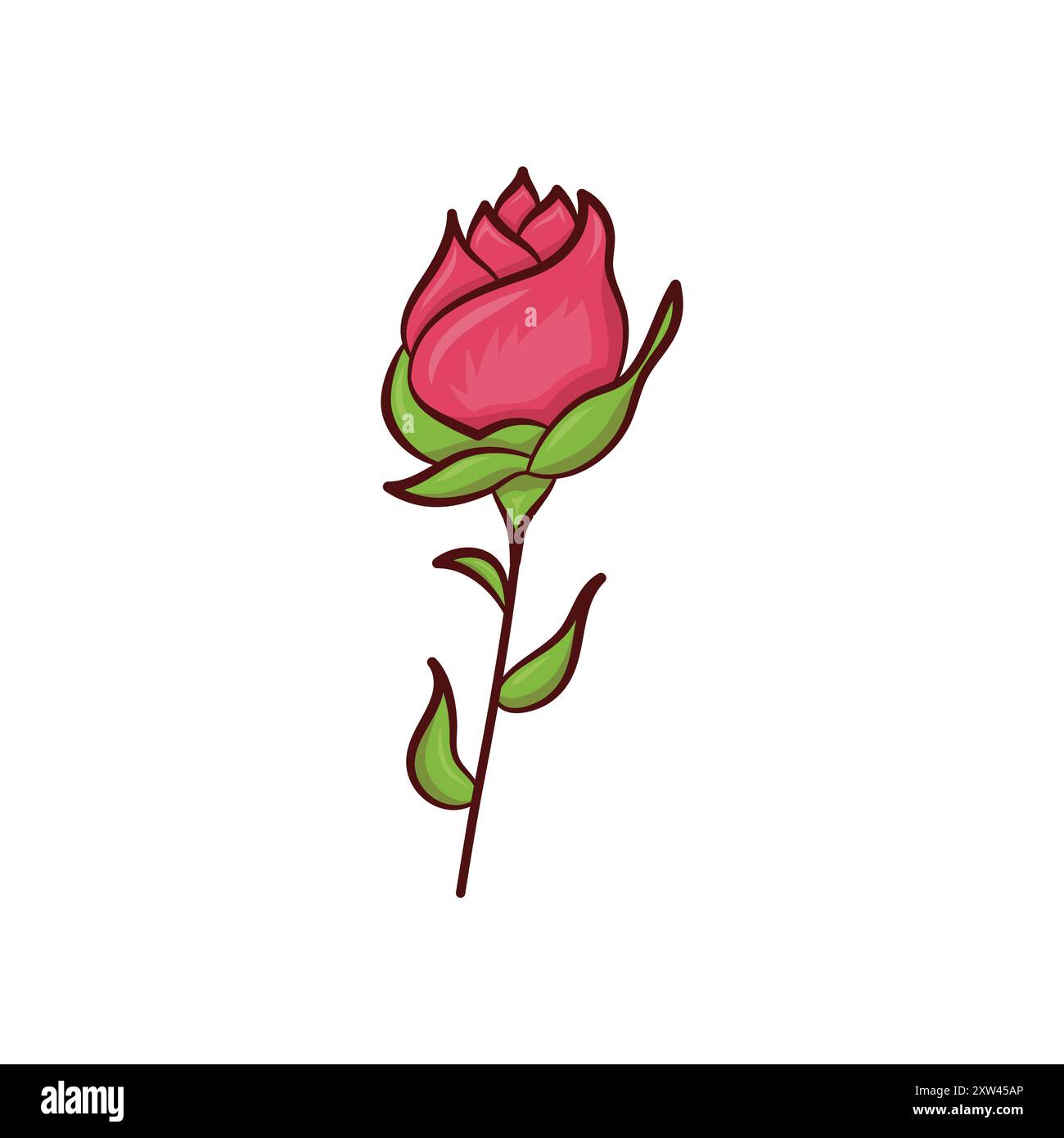 Rose aesthetic Stock Vector Images - Alamy