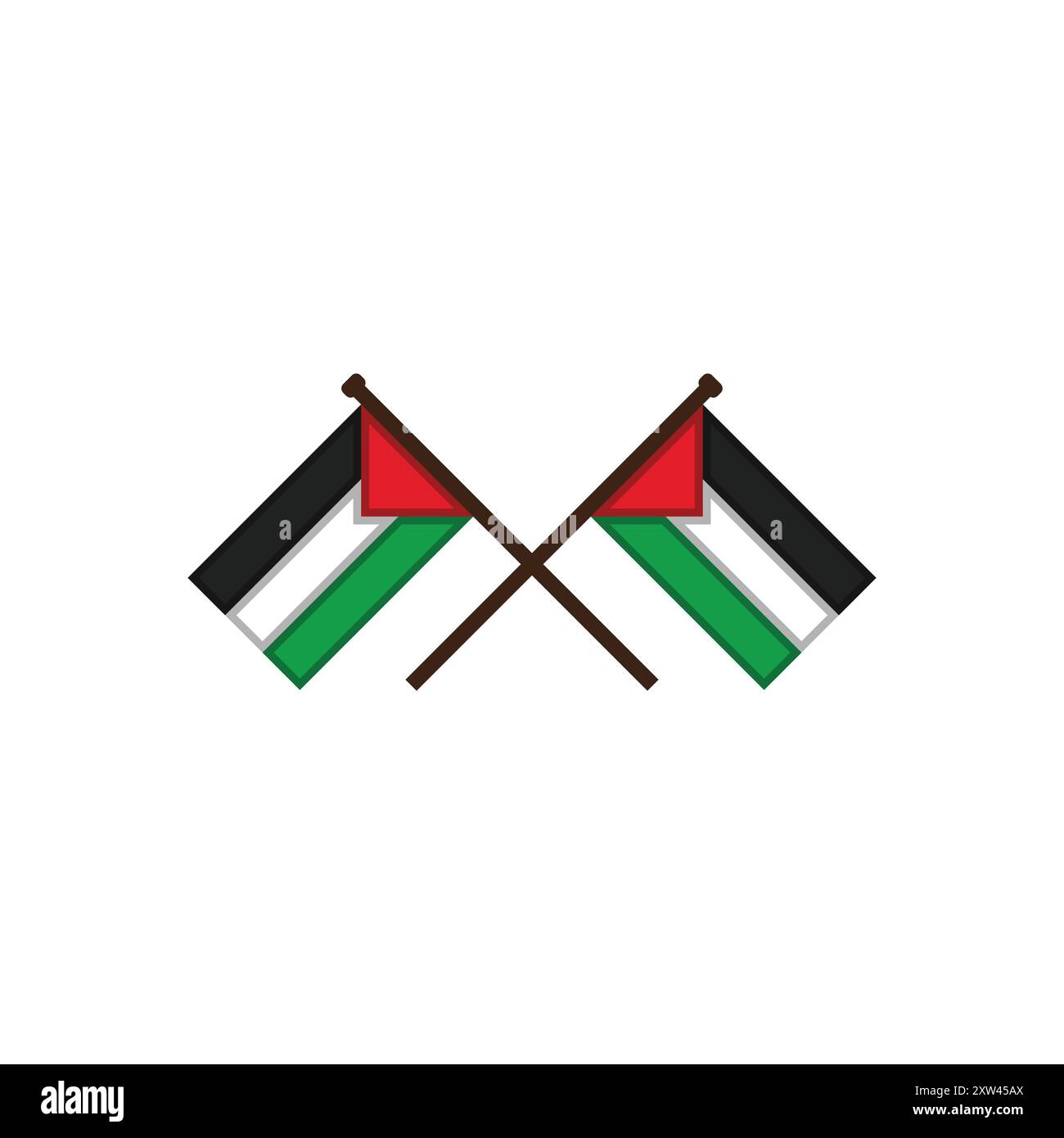 Palestine Flag Crossed vector design Stock Vector Image & Art - Alamy