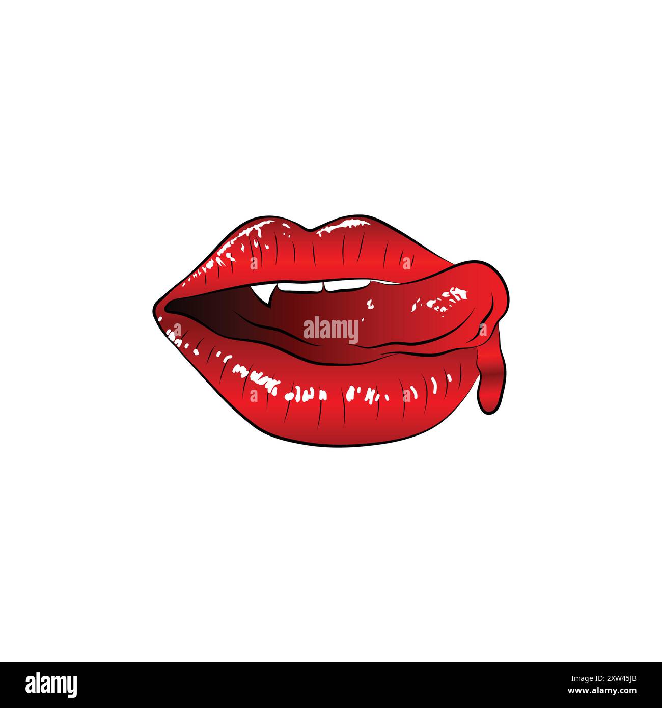 Vampire Lips Clipart Stock Vector Image & Art - Alamy