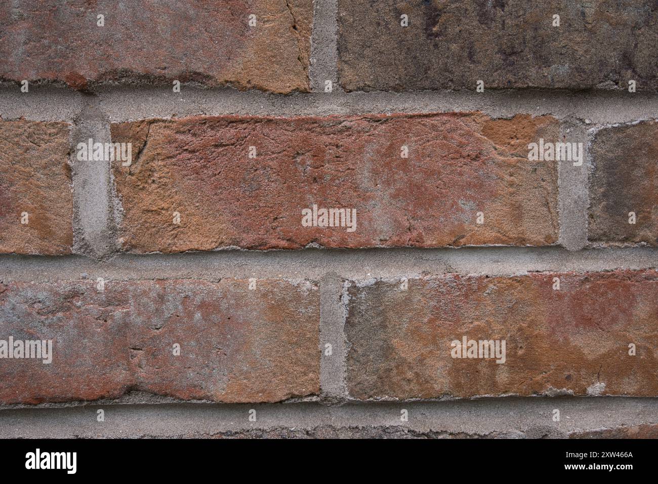 Brick walls showing mortar and bricking techniques Stock Photo - Alamy