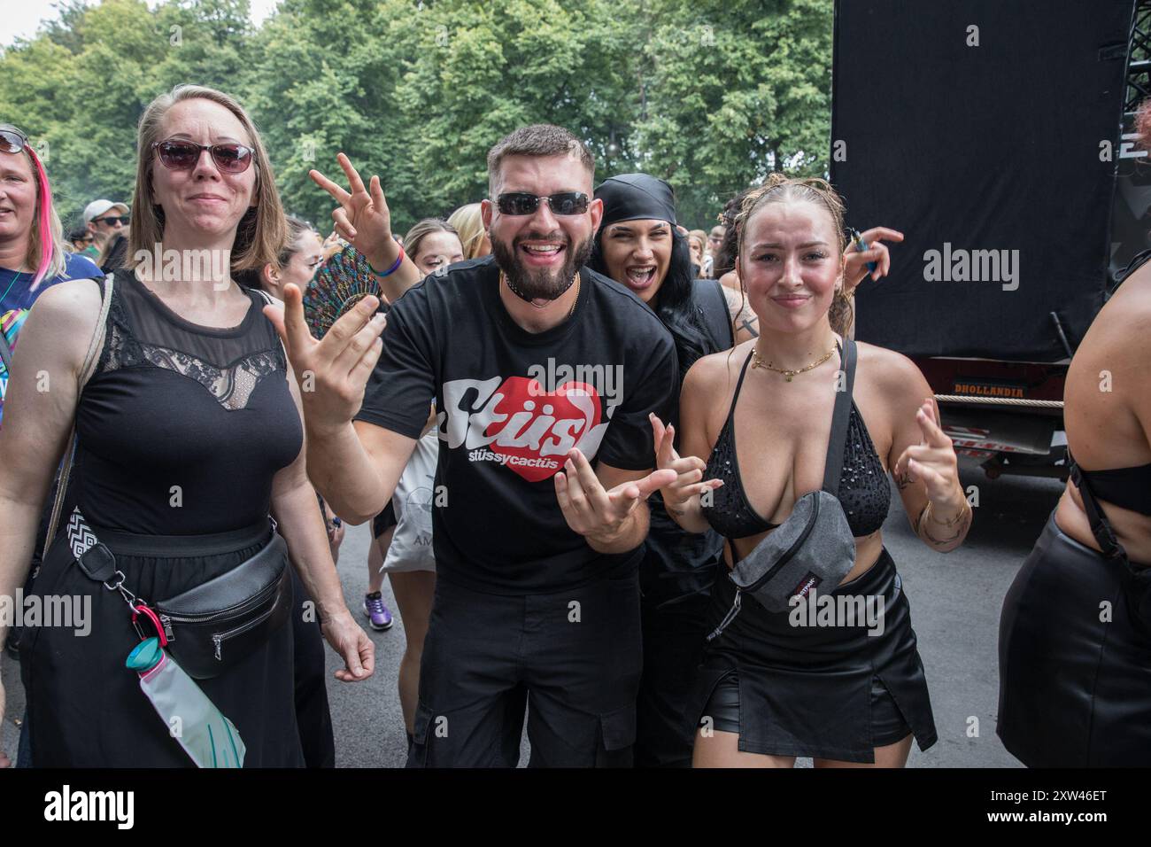 August 17, 2024, Berlin, Germany: The streets of Berlin's Tiergarten ...