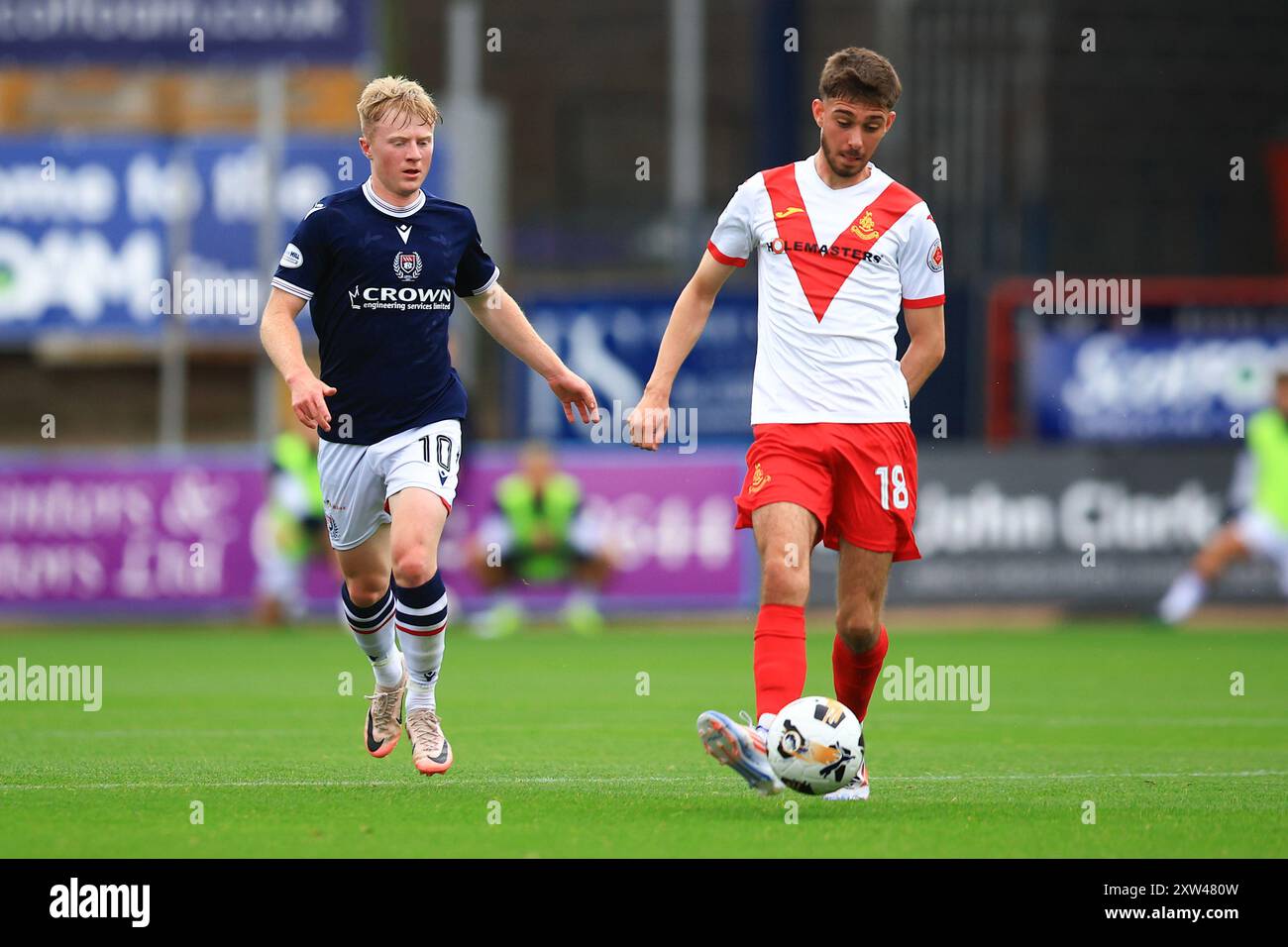 17th August 2024; Dens Park, Dundee, Scotland; Scottish Premier Sports ...