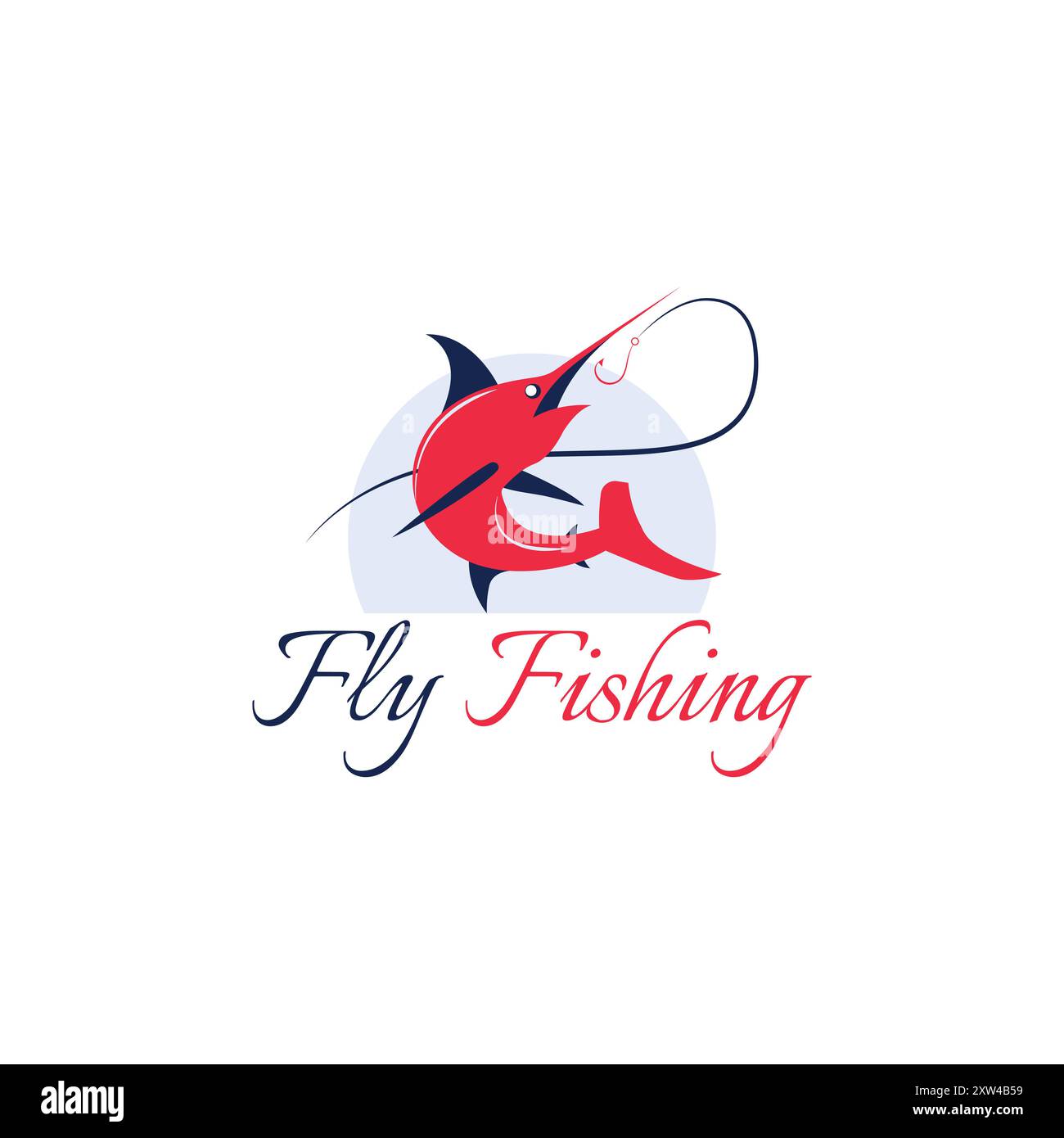 Fly Fishing Logo design concept Stock Vector Image & Art - Alamy