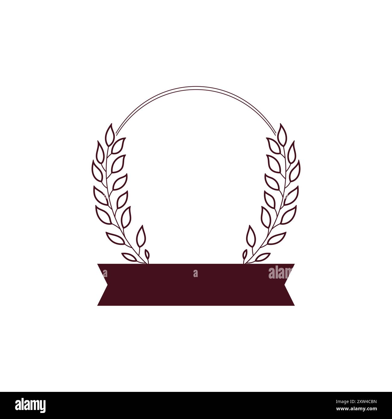 Laurel Wreath Logo Design - Elegant Award Symbol for Luxury and ...