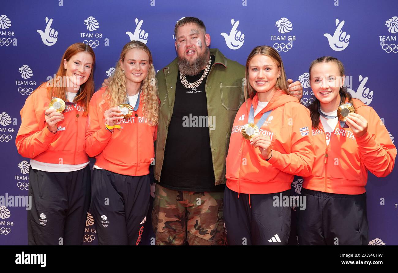 (left-right) Georgina Brayshaw, Hannah Scott, Rag'n'Bone Man, Lola ...