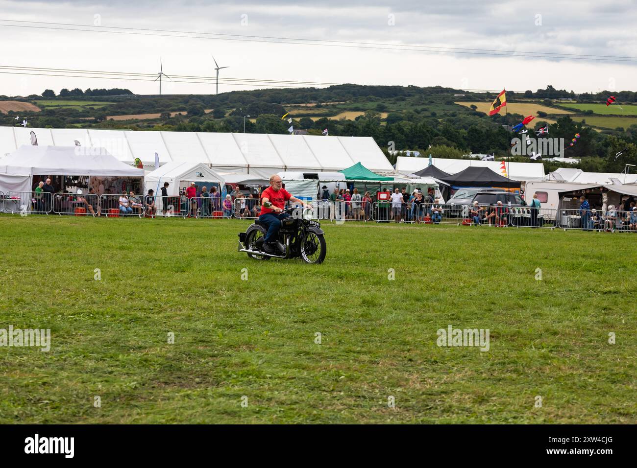 Stithians,Cornwall,UK,17th Aug, 2024.Large crowds attend The West of ...