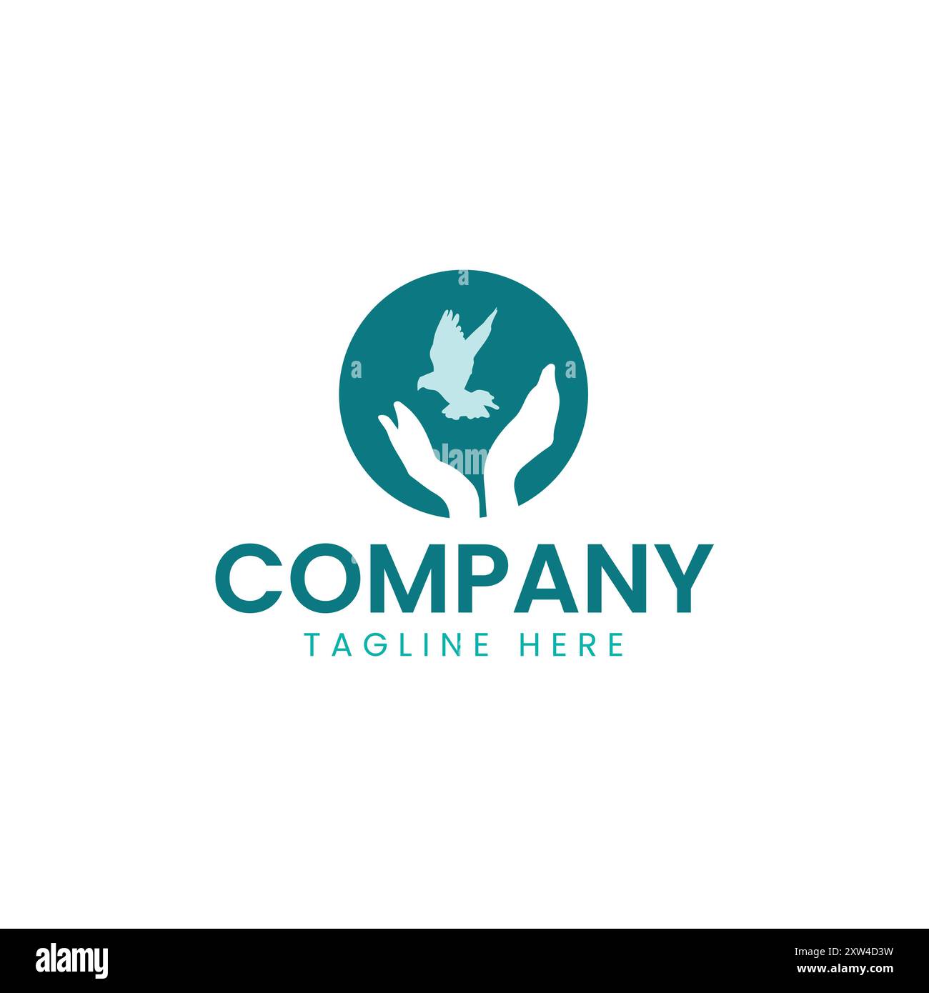 Minimalist bird logo hi-res stock photography and images - Alamy