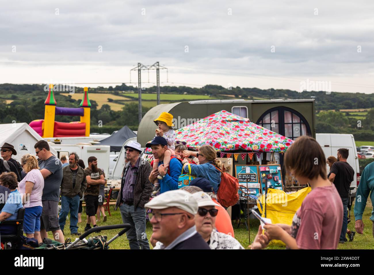 Stithians,Cornwall,UK,17th Aug, 2024.Large crowds attend The West of ...