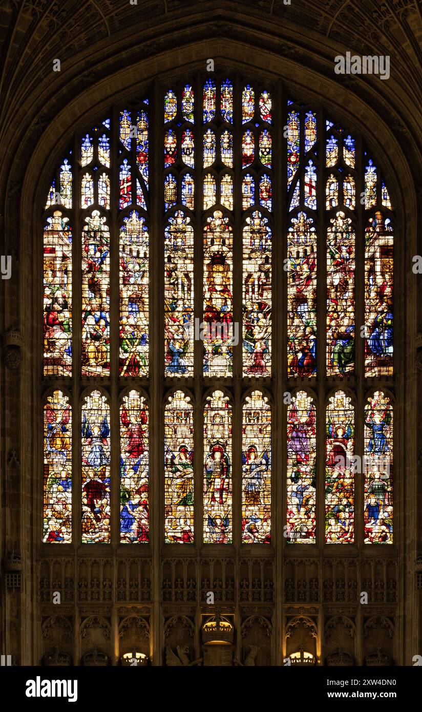 Kings College Chapel Cambridge - The West Window - magnificent stained ...