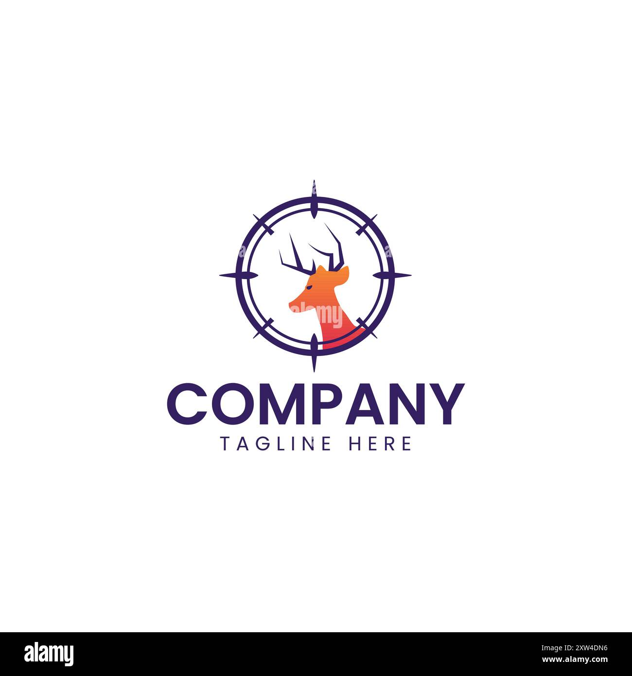 Deer Logo, Target, Hunter logo Stock Vector Image & Art - Alamy