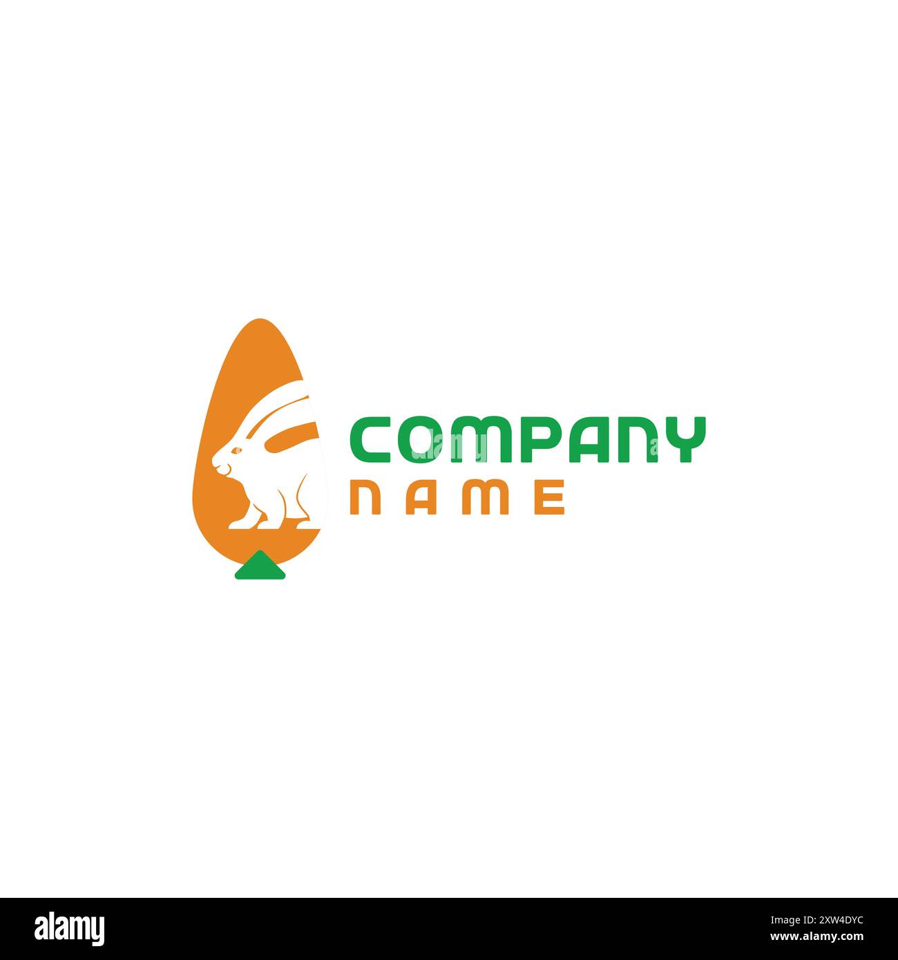 Creative Rabbit Logo Design Template for Business Branding Stock Vector ...