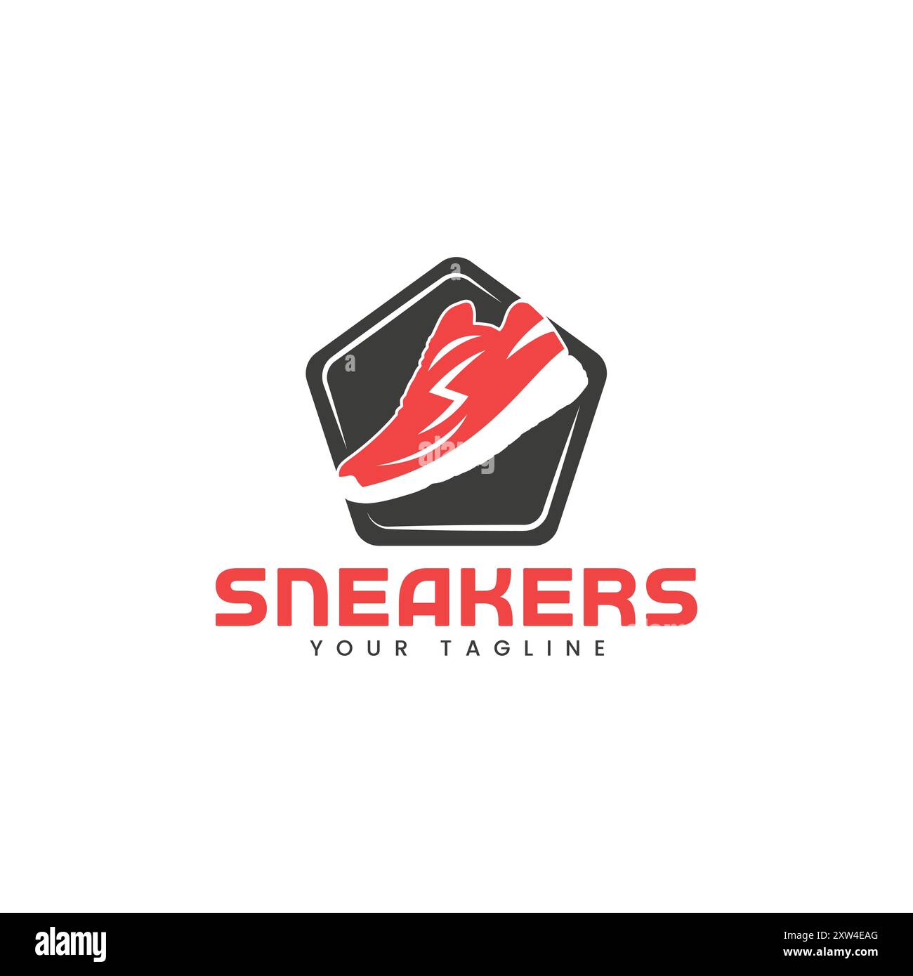 Sneakers Logo design idea Stock Vector Image & Art - Alamy
