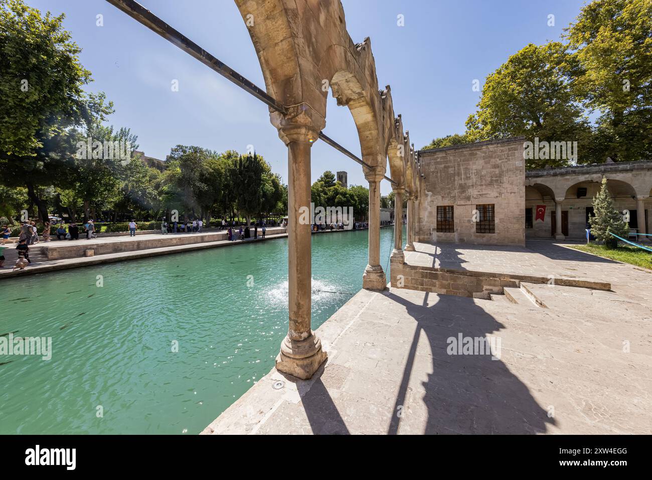 Sanliurfa, Turkey August 4, 2024; Balikligol (The Fish Lake in English ...