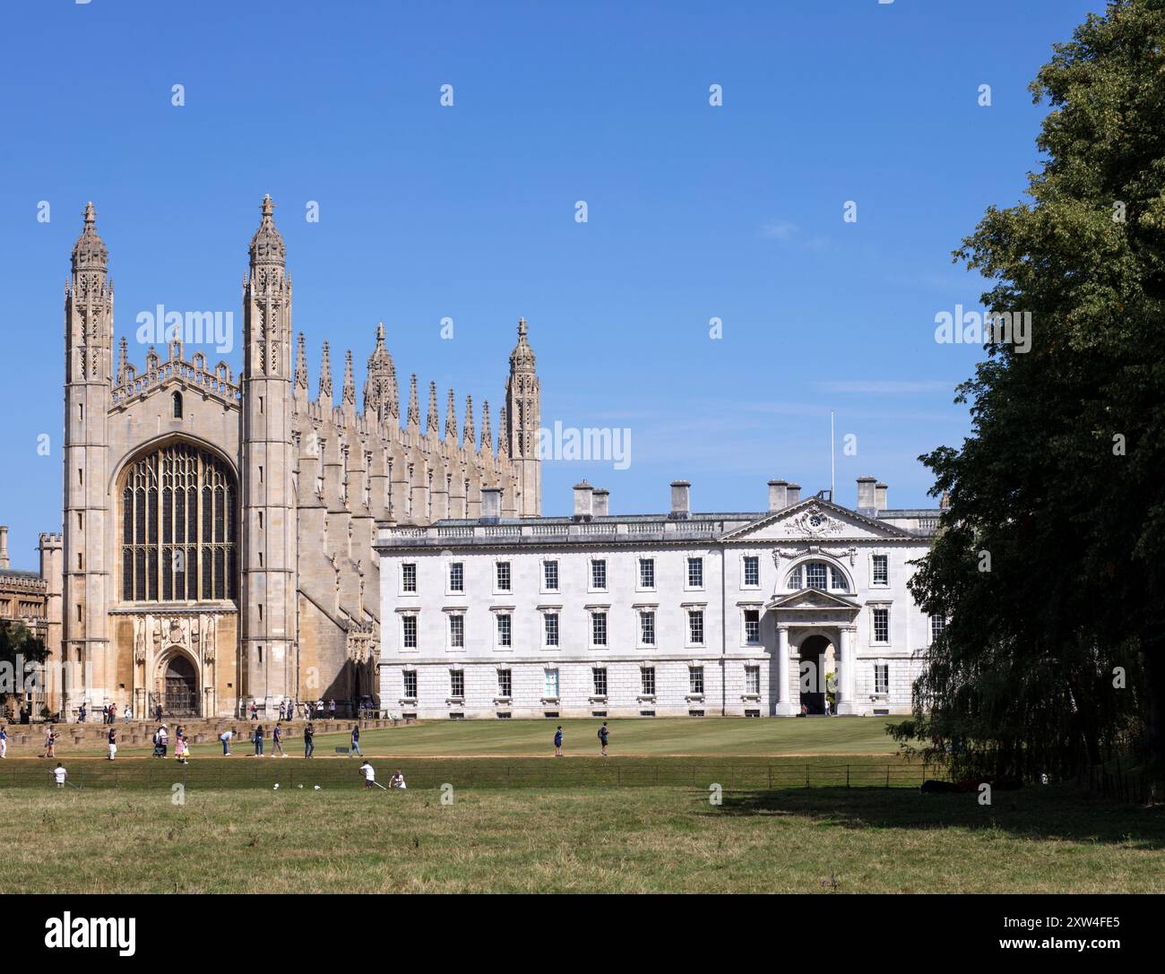 King's College Chapel and Gibb's Building Cambridge Stock Photo - Alamy