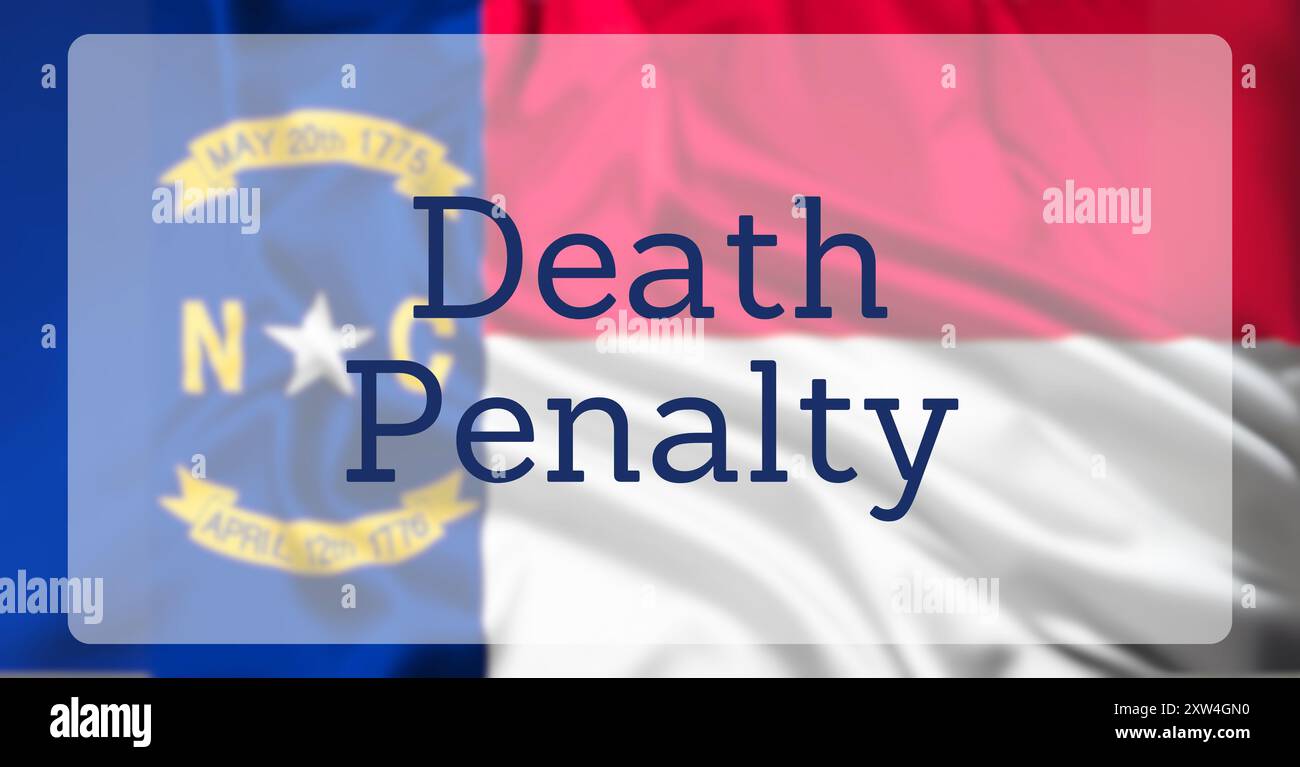 The Flag of The State of North Carolina, overlaid with text reading ...