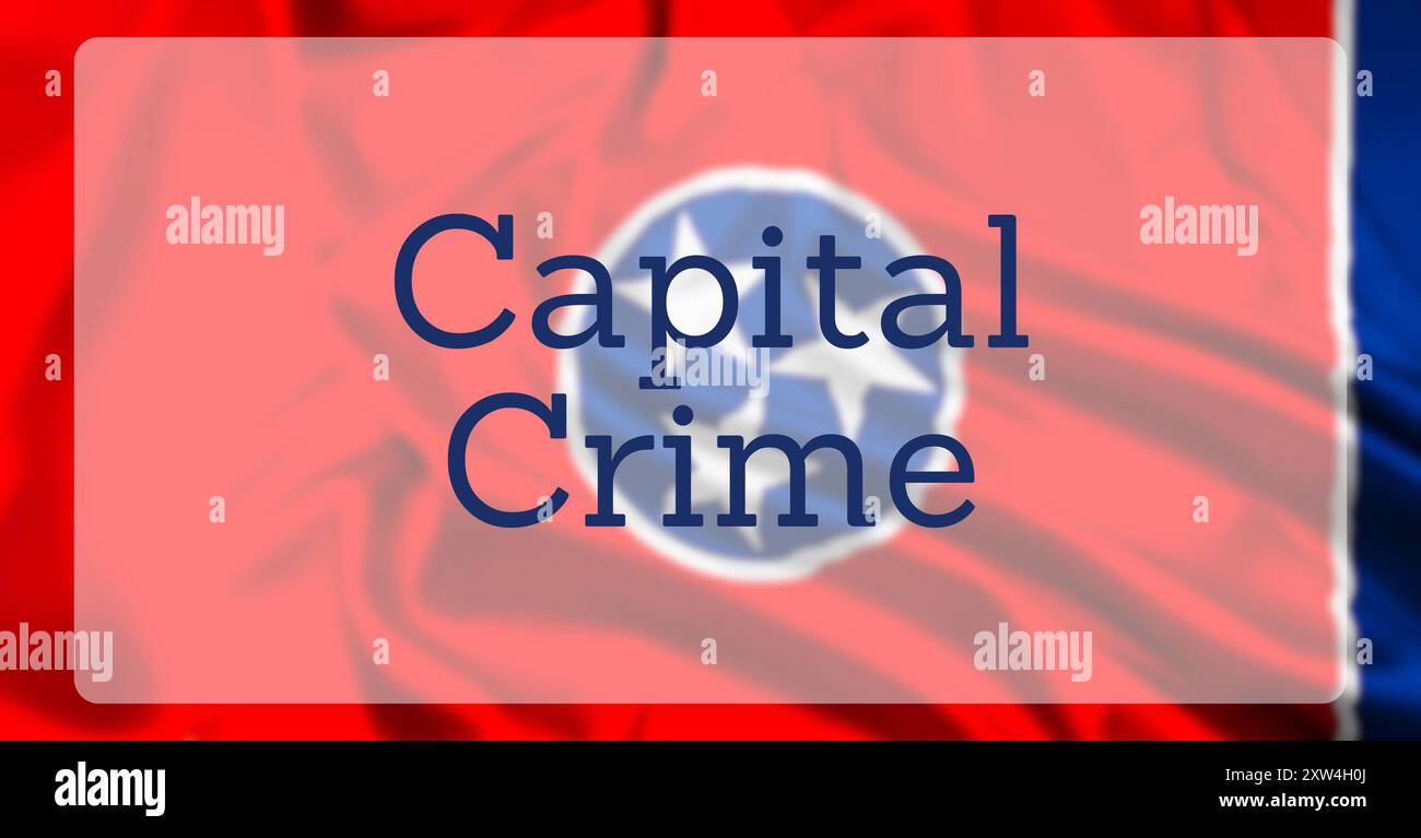 The Flag of The State of Tennessee, overlaid with text reading Capital ...