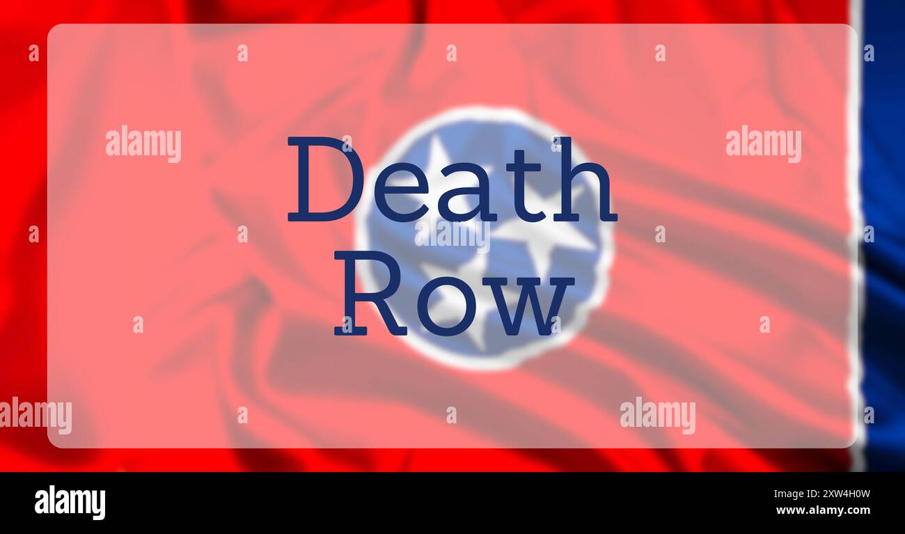 The Flag of The State of Tennessee, overlaid with text reading Death ...