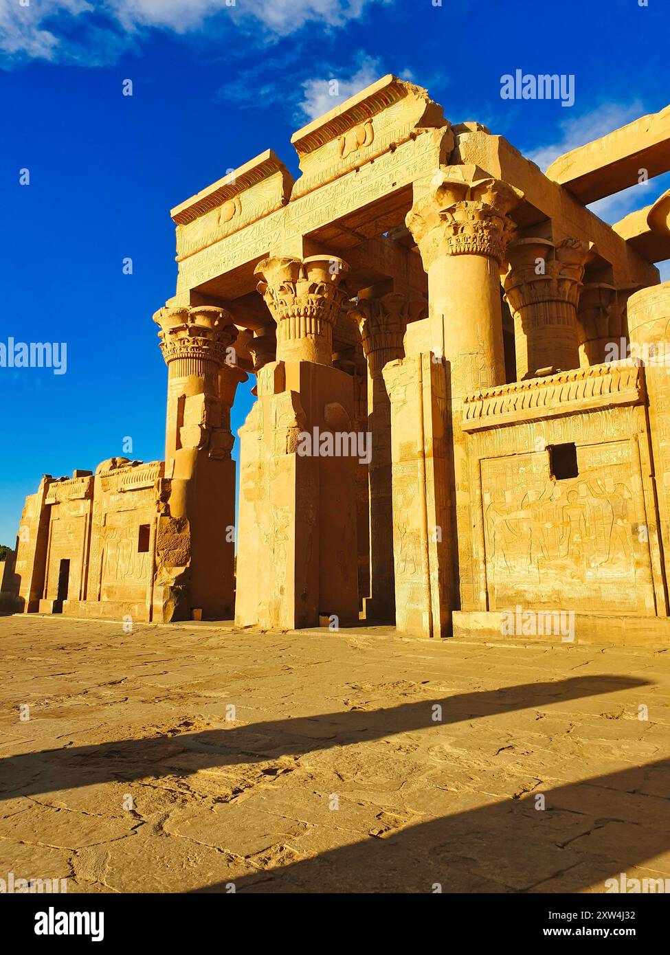 Egyptian carving egypt temple sobek haroeris egyptian nile hi-res stock ...