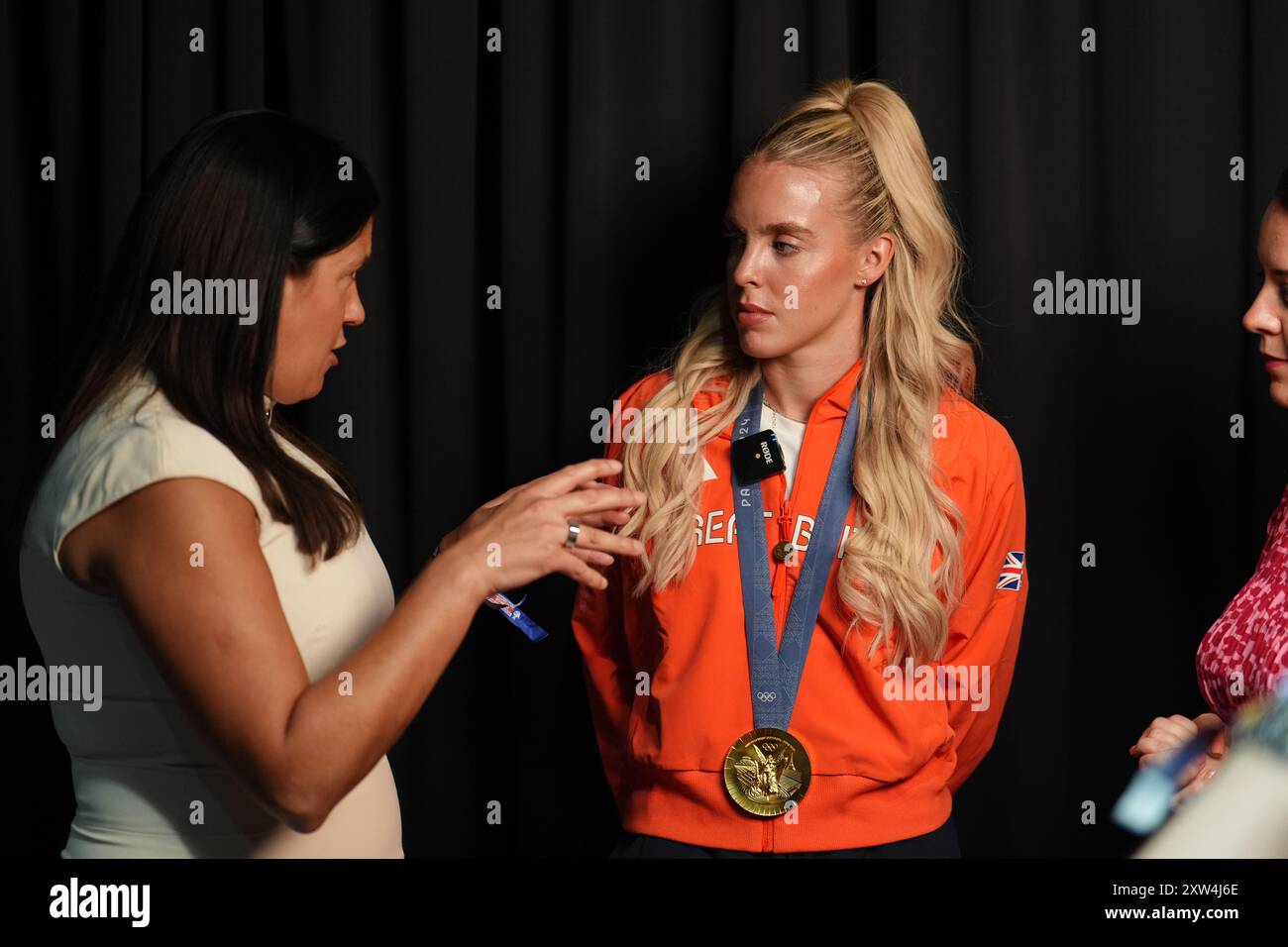 (left-right) Secretary of State for Culture, Media and Sport Lisa Nandy ...