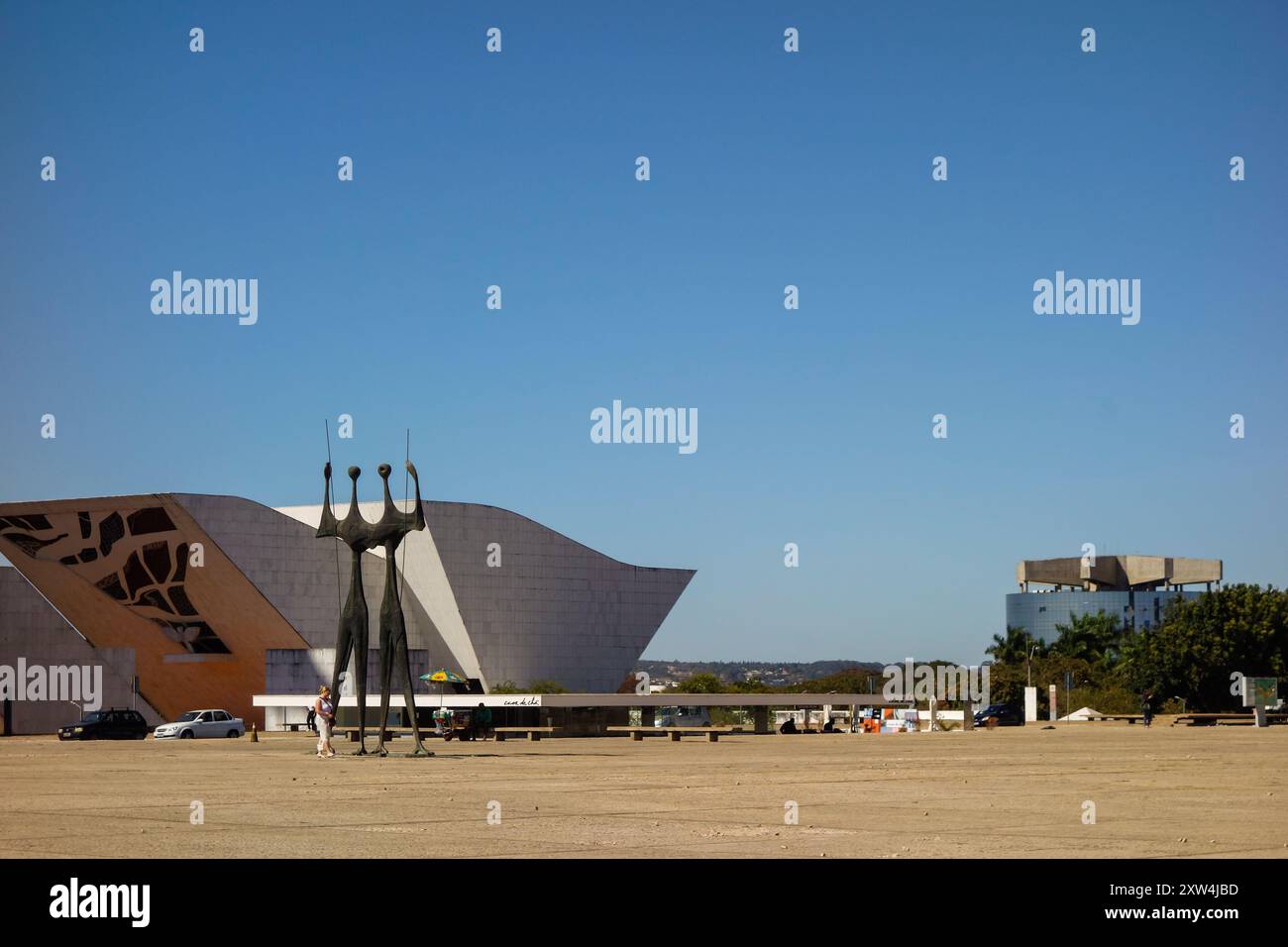 Brasilia, Brazil - Jul 22 2024: Three Powers square with government ...
