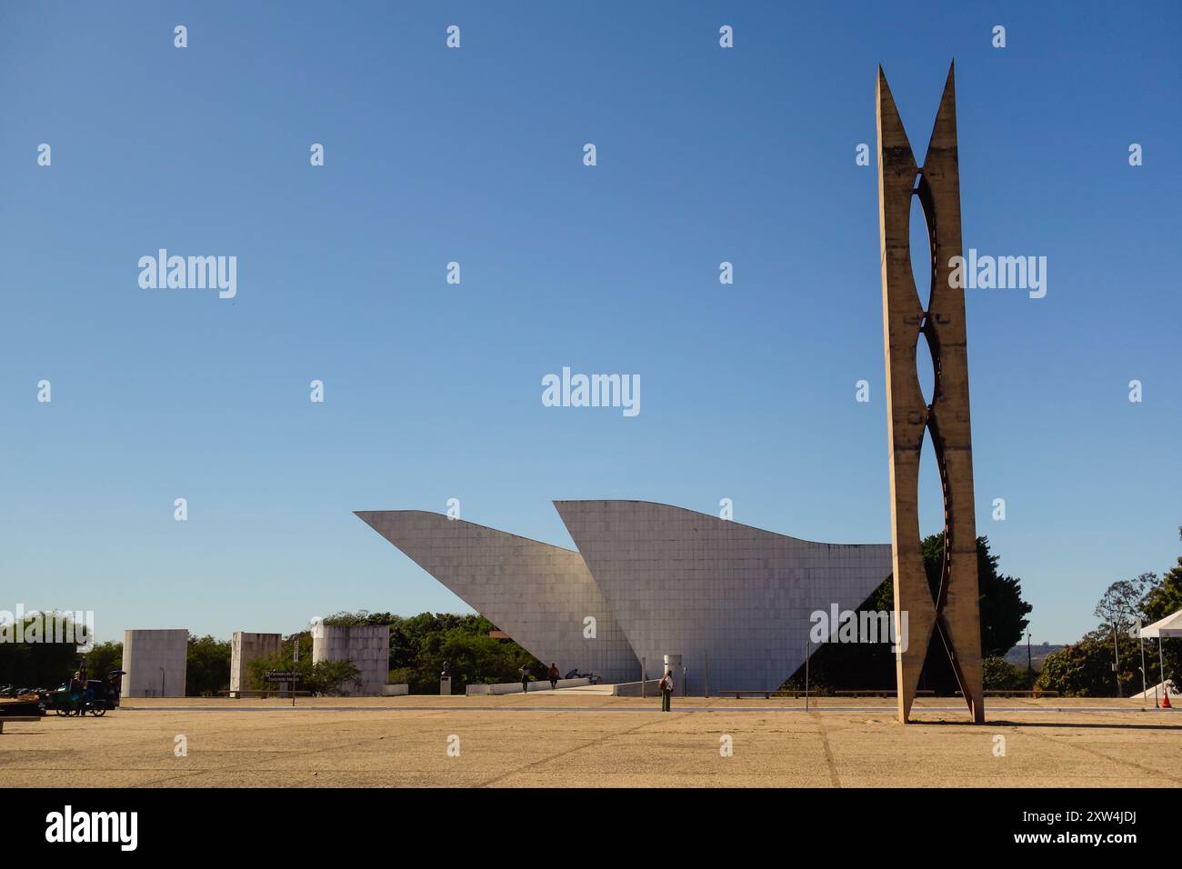 Brasilia, Brazil - Jul 22 2024: Three Powers square with government ...