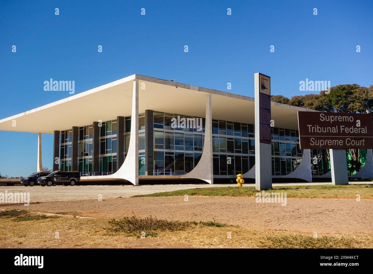Supreme Federal Court building in Brasilia, Brazil, External view ...
