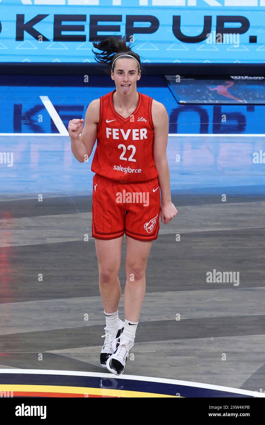 INDIANAPOLIS, IN - AUGUST 16: Indiana Fever guard Caitlin Clark (22 ...