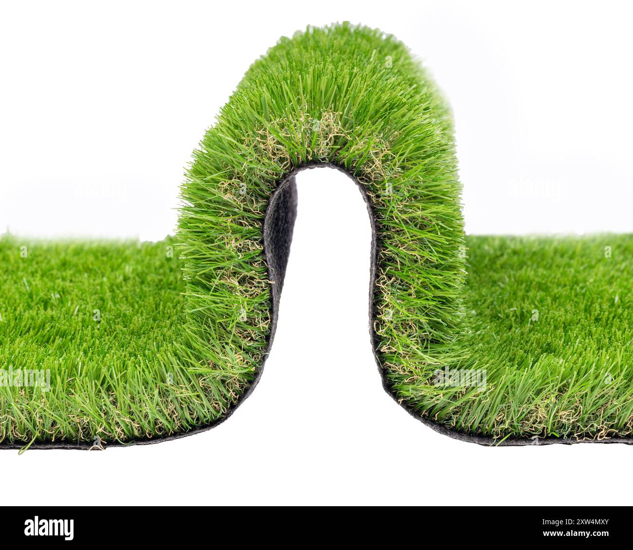 Folded Artificial Grass with Visible Layers Stock Photo - Alamy