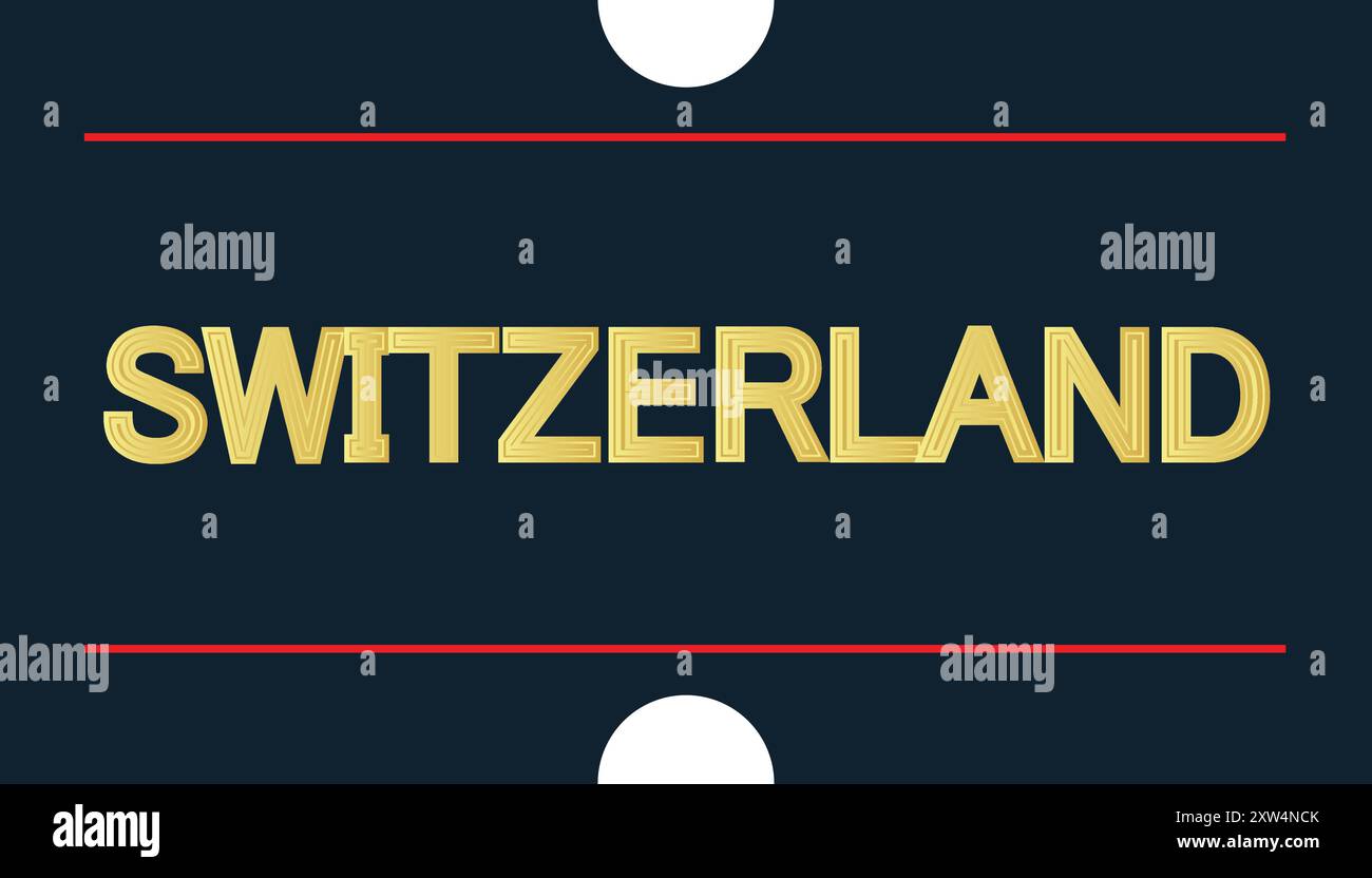 Editable switzerland flag vector Stock Vector Images - Alamy