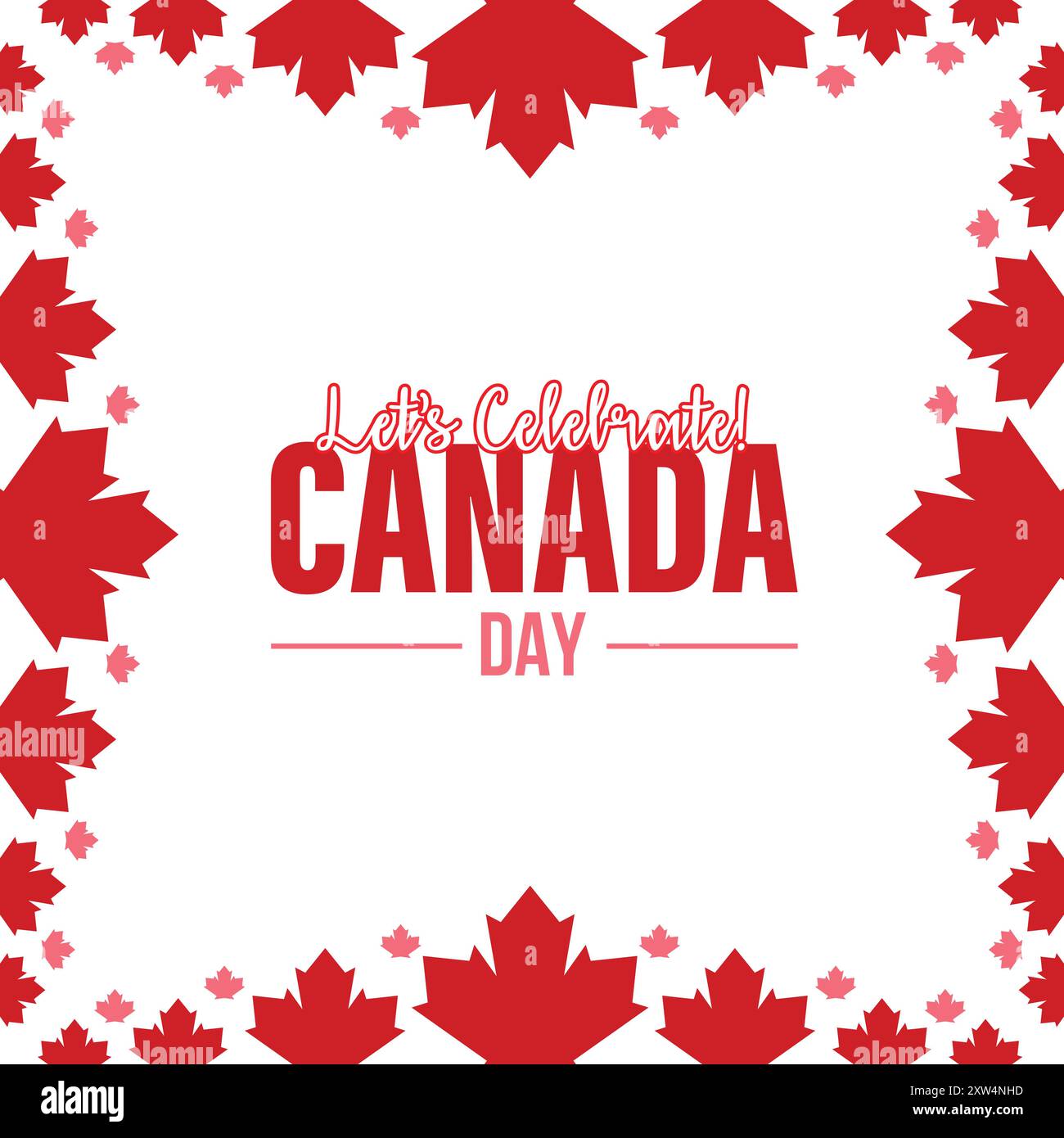 Happy Canada Day Poster, Social Media, Post, Template Stock Vector Image & Art - Alamy