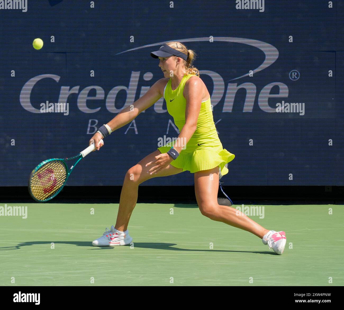 August 17, 2024: Mirra Andreeva loses to Iga Swiatek (POL) 4-6, 6-3, 7 ...