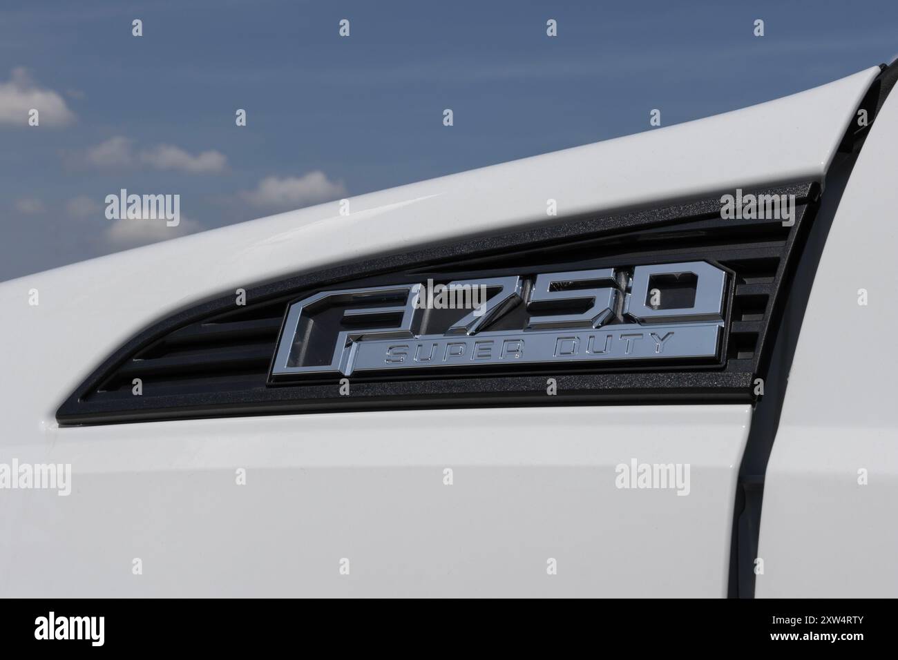 Milwaukee - August 14, 2024: Ford F-750 Diesel Cab Chassis truck ...