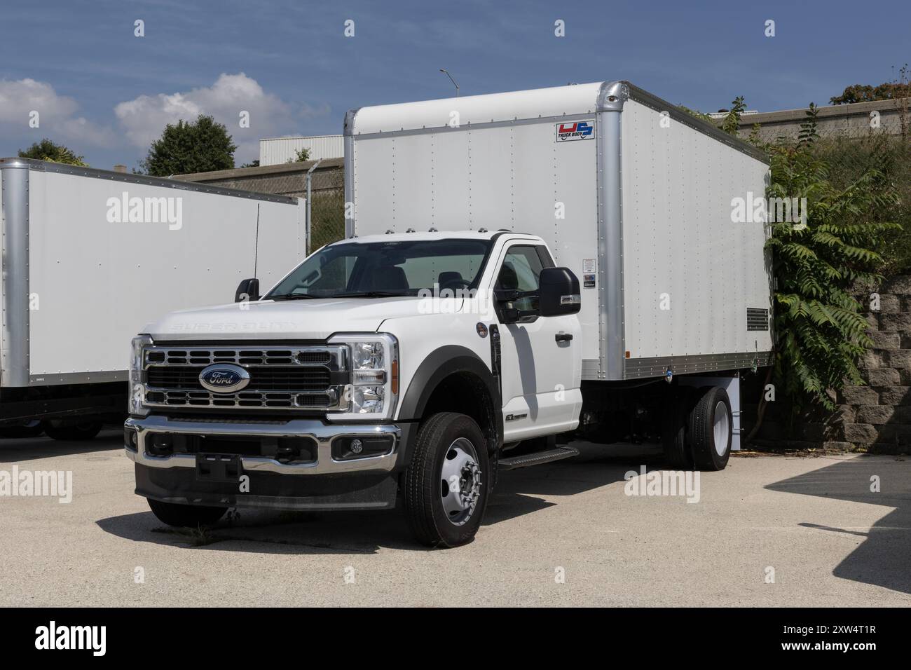 Milwaukee - August 14, 2024: Ford F-550 Box Truck with US Truck Body ...