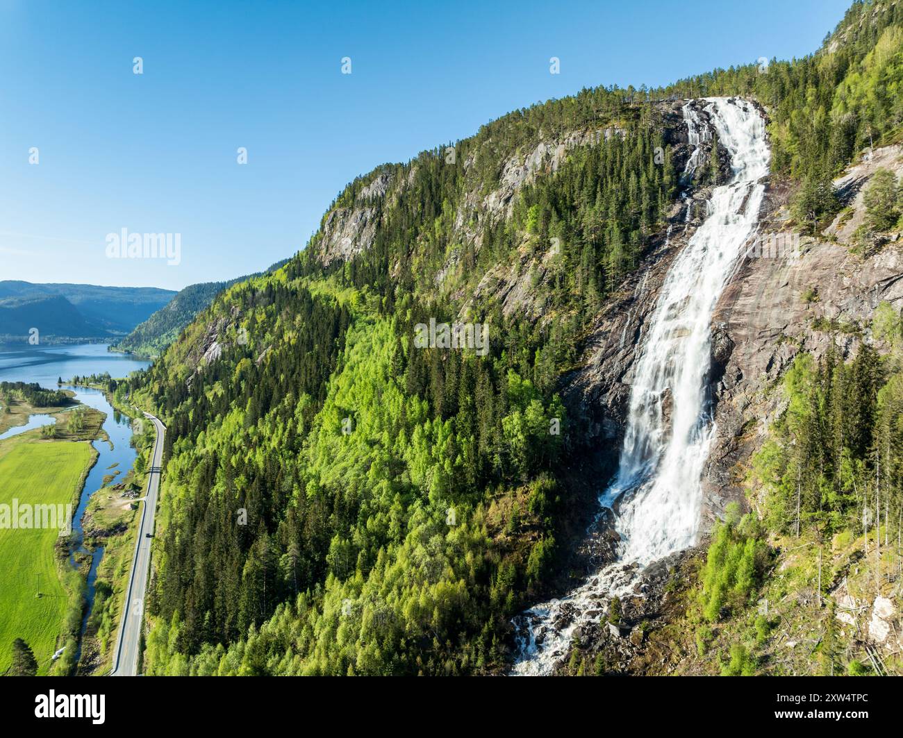 Aerial top down drone photo norway hi-res stock photography and images ...