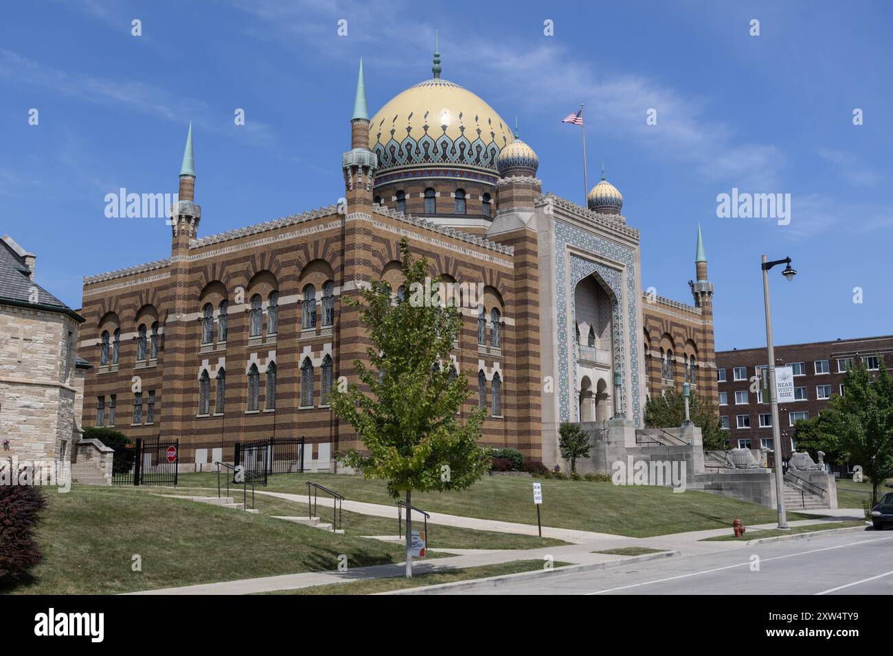 Milwaukee - August 14, 2024: The Tripoli Shrine Center. Based on the ...