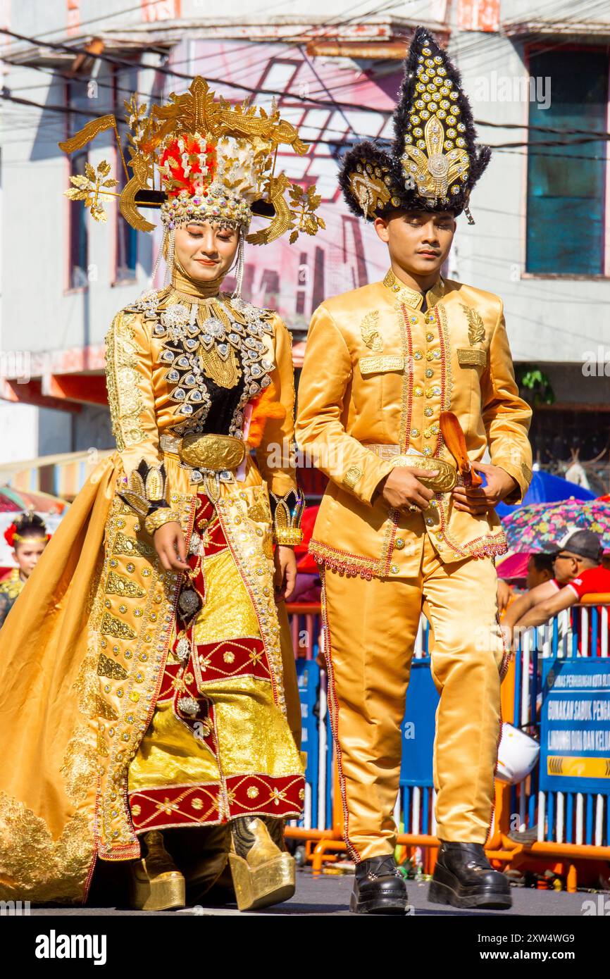 Traditional cloth from Gorontalo on the 3rd BEN Carnival Stock Photo ...