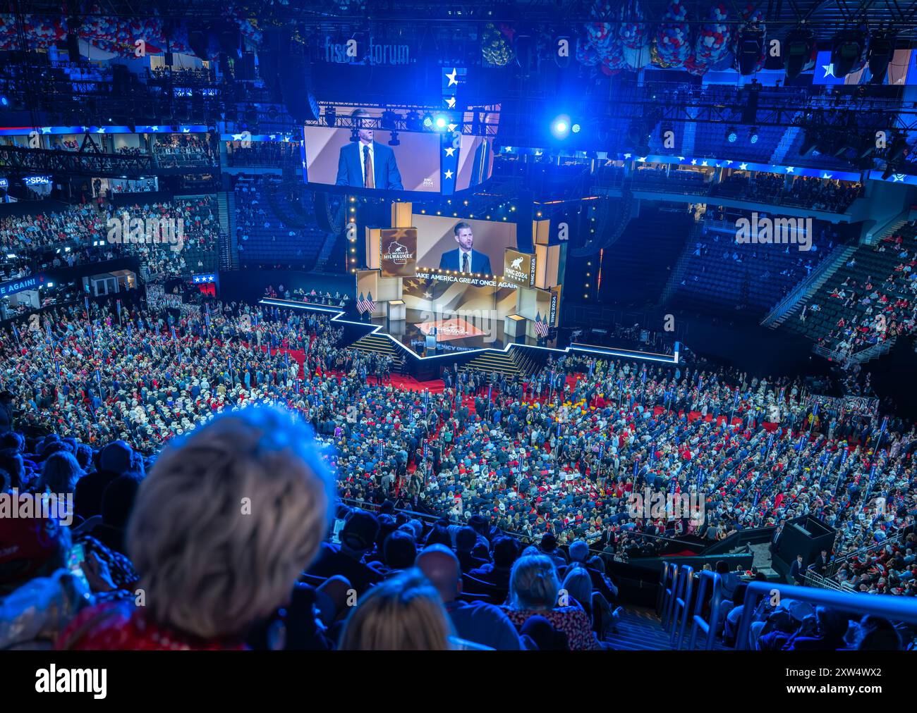 MILWAUKEE, Wis. – July 18, 2024: Eric Trump, son of former President ...
