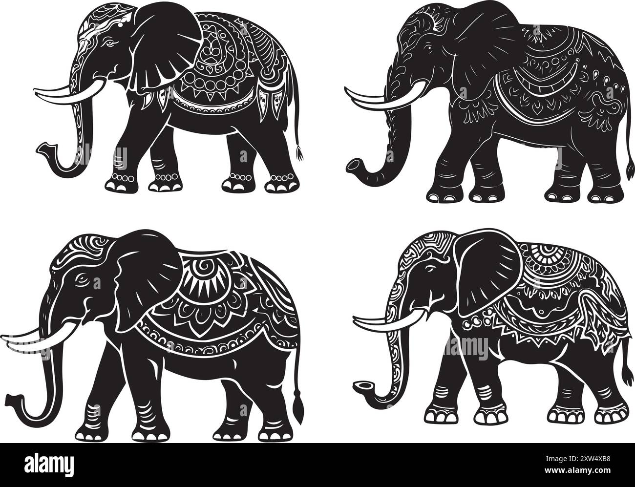 Elephant circle hi-res stock photography and images - Alamy