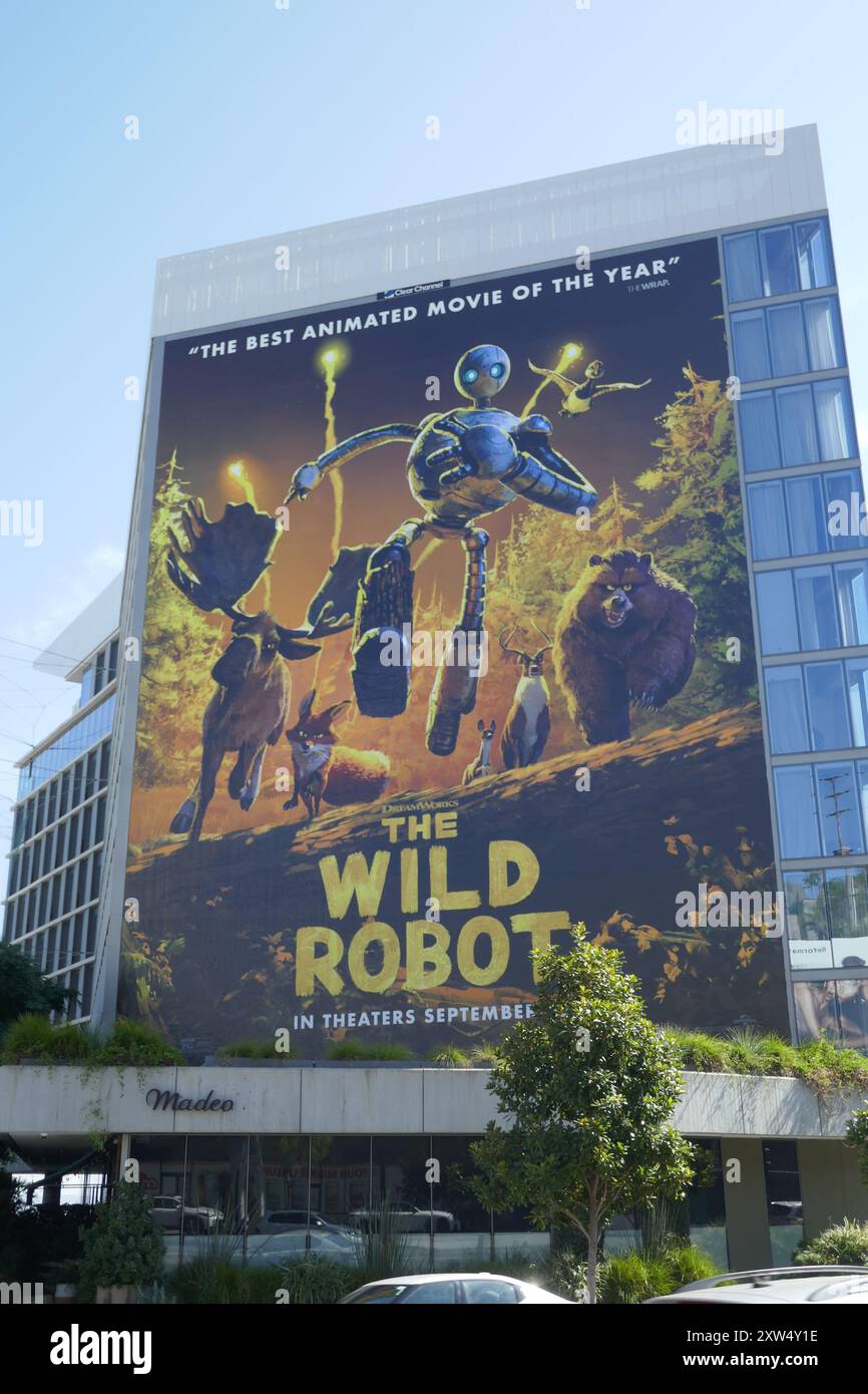 Los Angeles, California, USA 11th August 2024 The Wild Robot Billboard ...